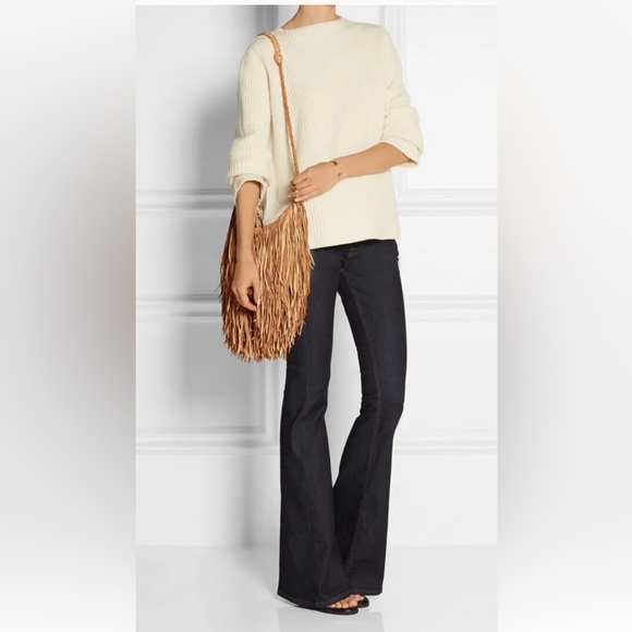 En Shalla | Bags | En Shalla Anthropologie Brown Fringe Large Boho ...
